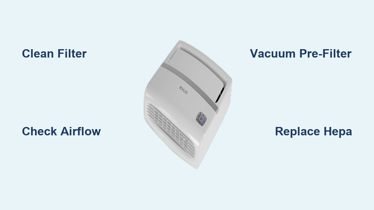 Idylis Air Purifier Filter Cleaning Guide - 2026