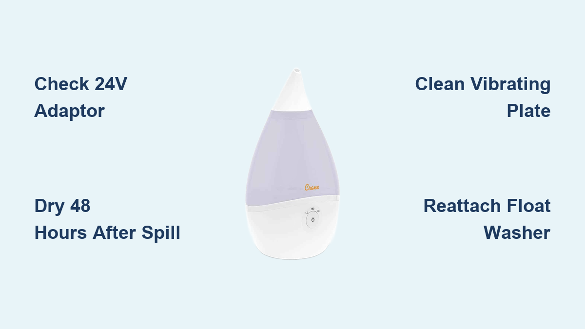 How to Fix Crane Cool Mist Humidifier Not Working