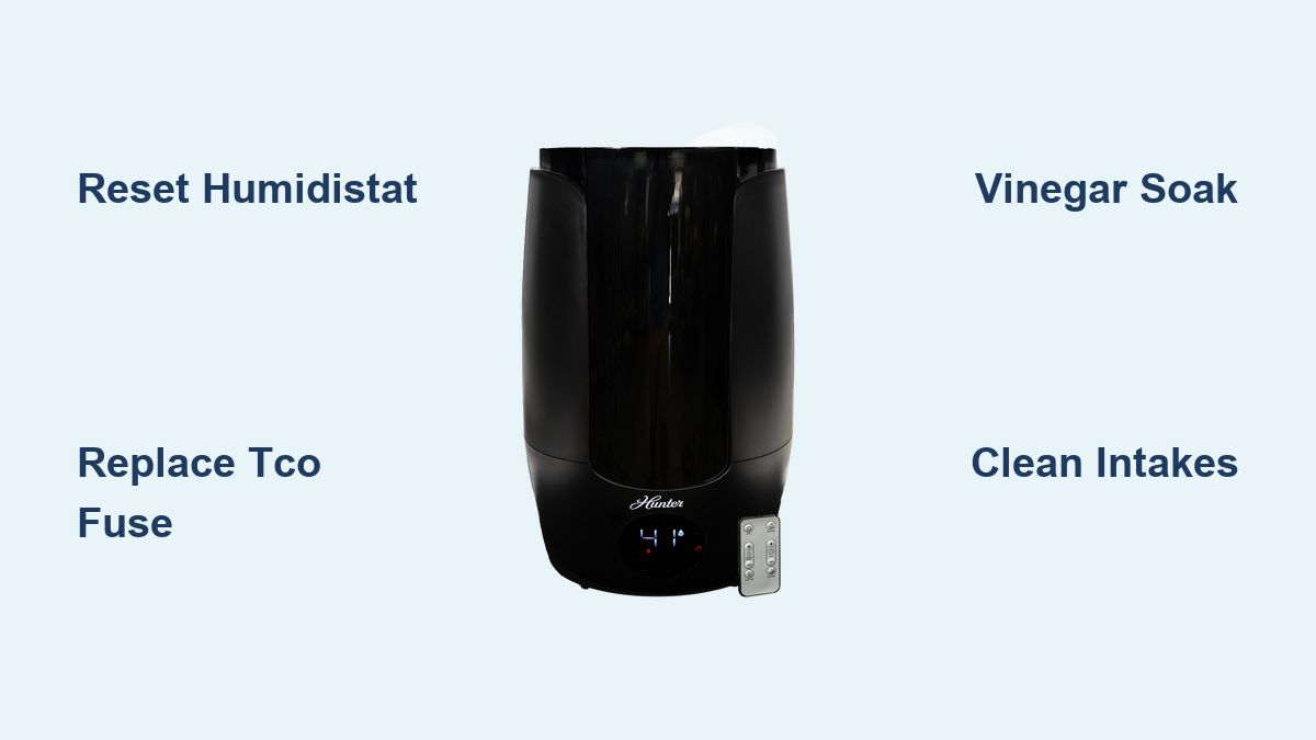 Hunter Humidifier Not Working: Quick Fix Guide