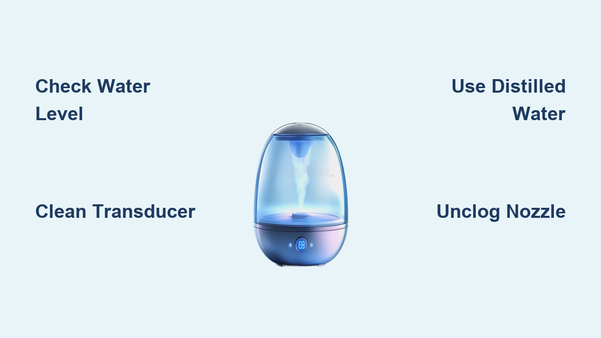 How to Fix Mini Humidifier No Mist Issue