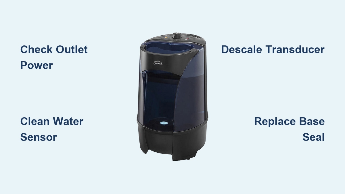 Sunbeam Humidifier Not Working? Fix It Fast