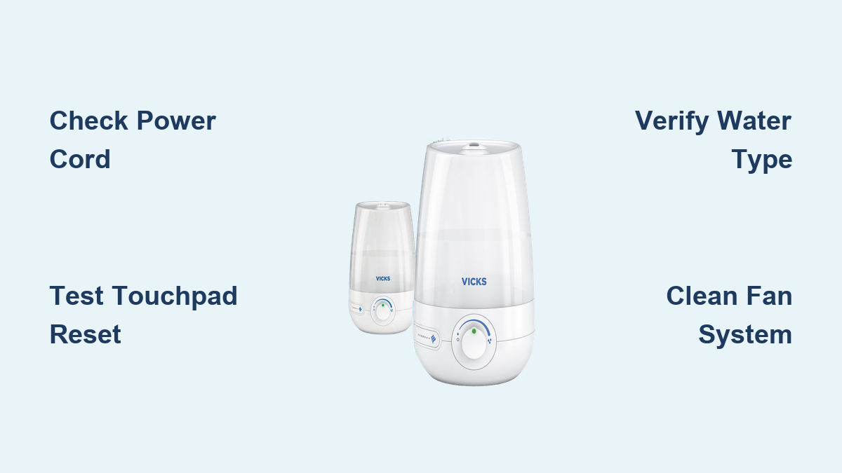 How to Fix Vicks Cool Mist Humidifier Not Working